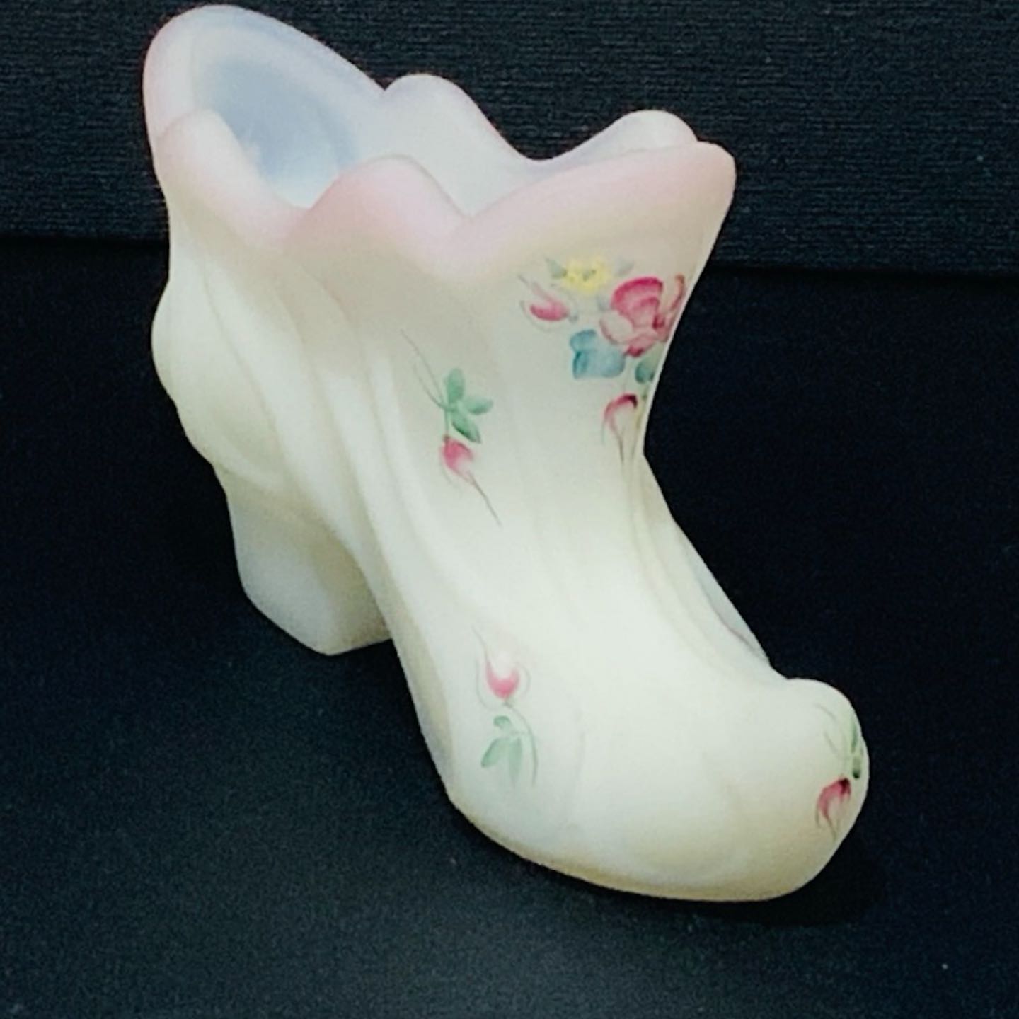 Stunning Fenton Hand Painted Satin Glass “the Legend Of The Secret ...