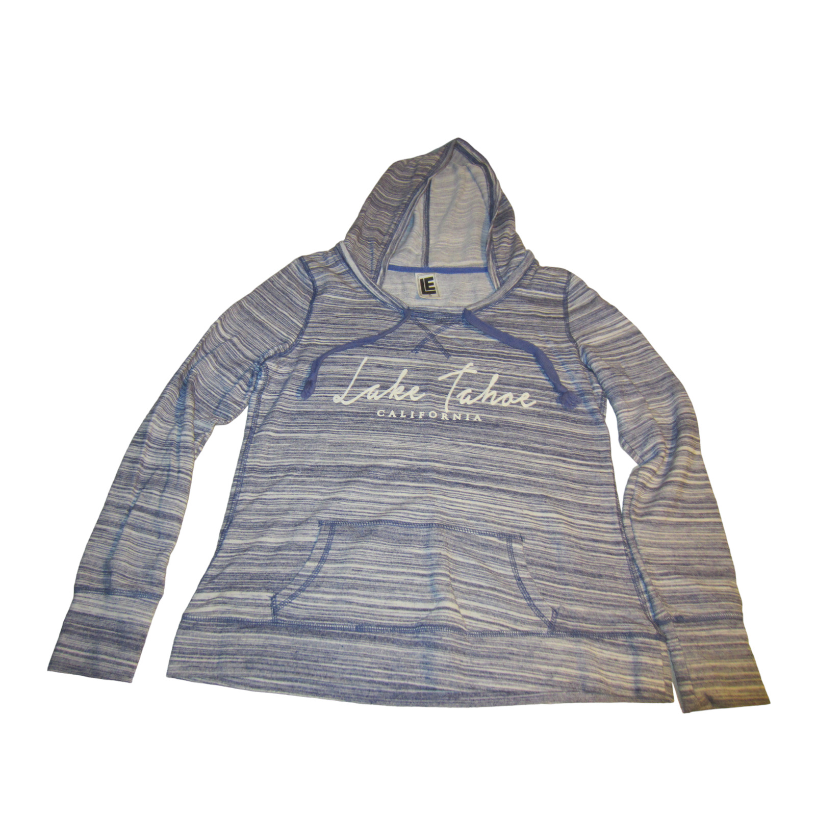 LG Liquid Energy Apparel Lake Tahoe California Blue Striped Pull Over ...
