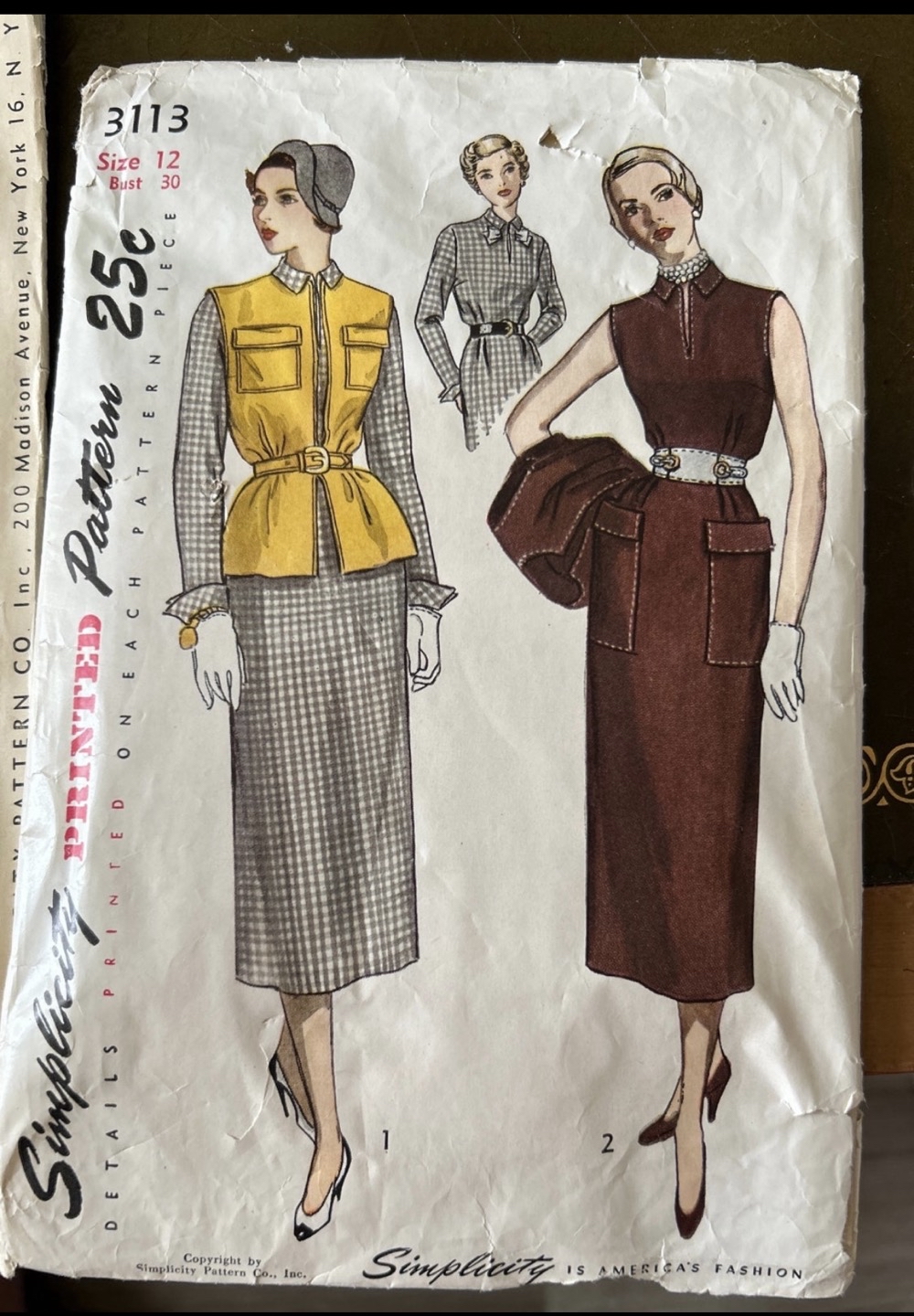 1947 simplicity sewing Pattern