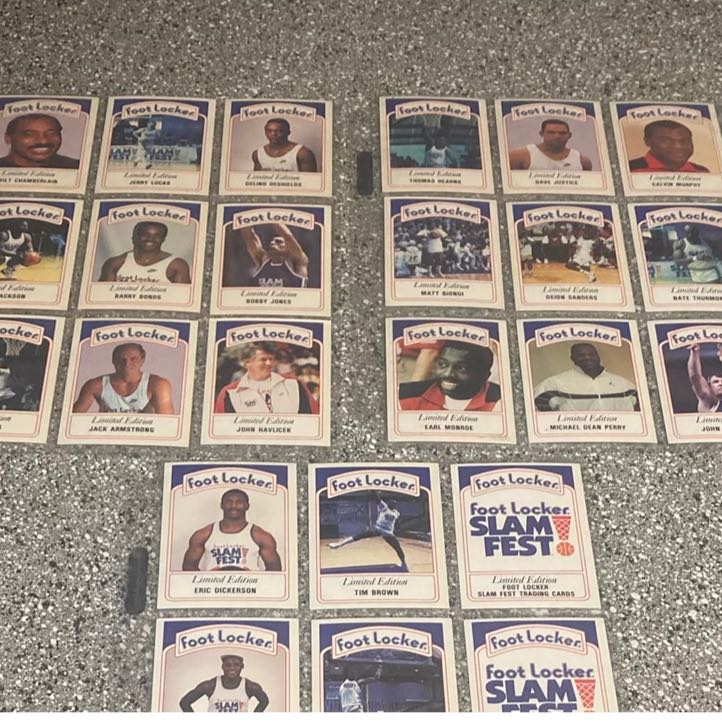 Limited Edition Foot Locker Slam Fest Sports Trading Card Set