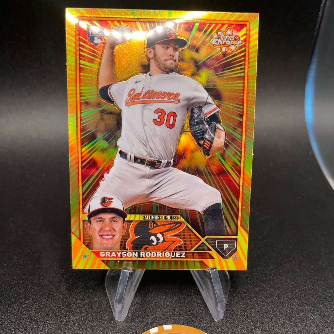 Grayson Rodriguez Radiating Rookie Baseball Card 2023 Topps Chrome ...