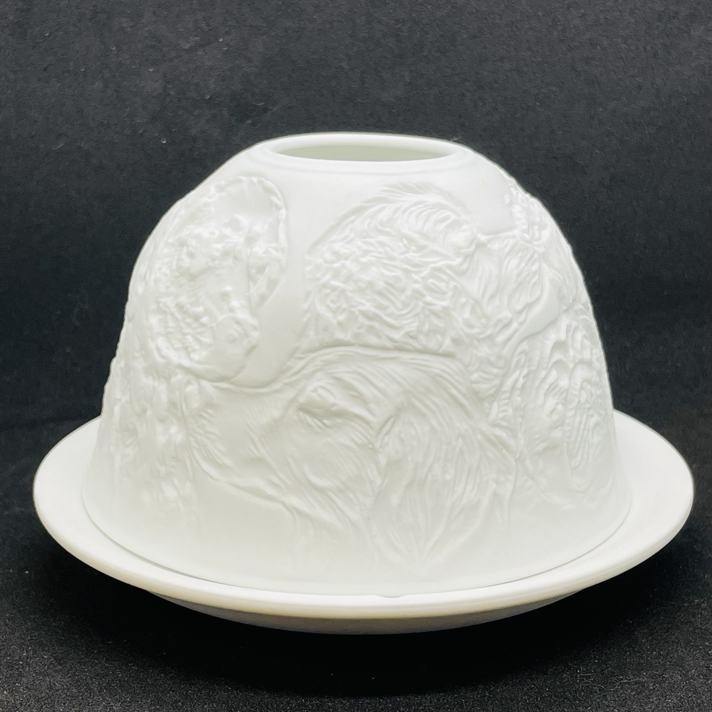 Porcelain Bisque Lithophane Dog Breeds Tea Light Candle Votive Holder ...