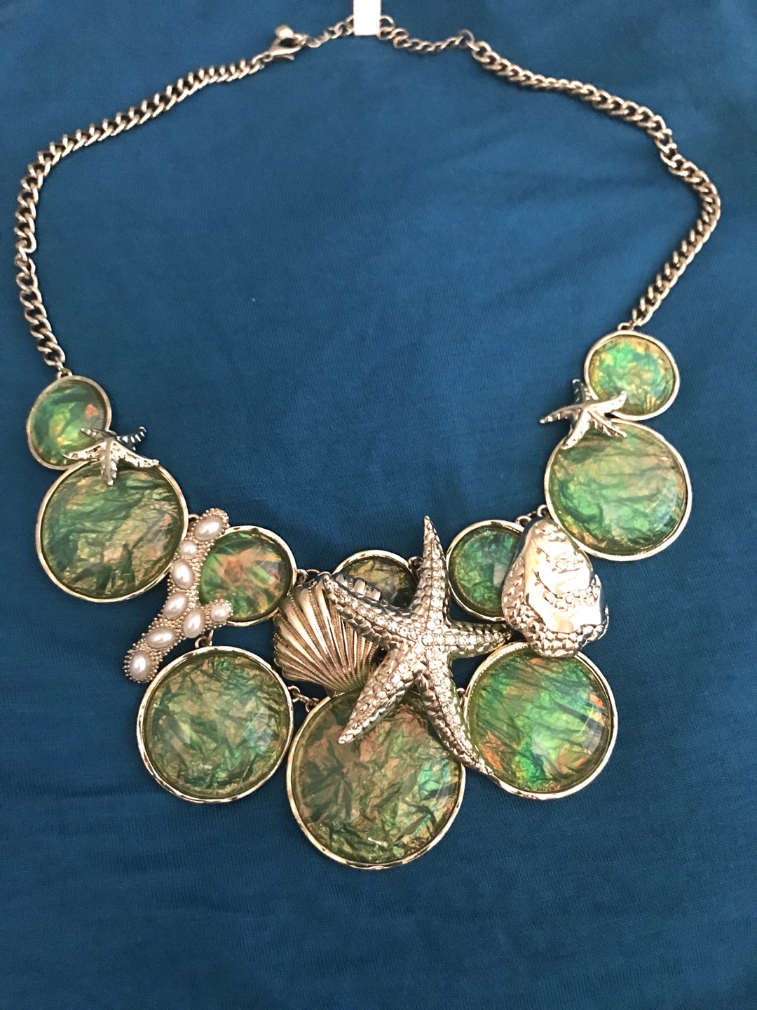 SALE! Mermaid Halloween Ariel Statement Necklace Choker Costume Green ...