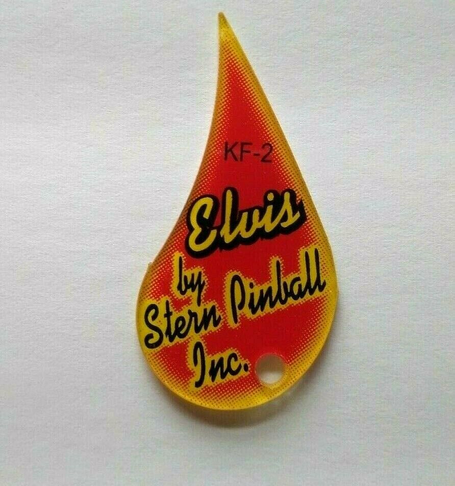 Elvis Presley Pinball KEYCHAIN Tear Drop Red Original Plastic Game ...