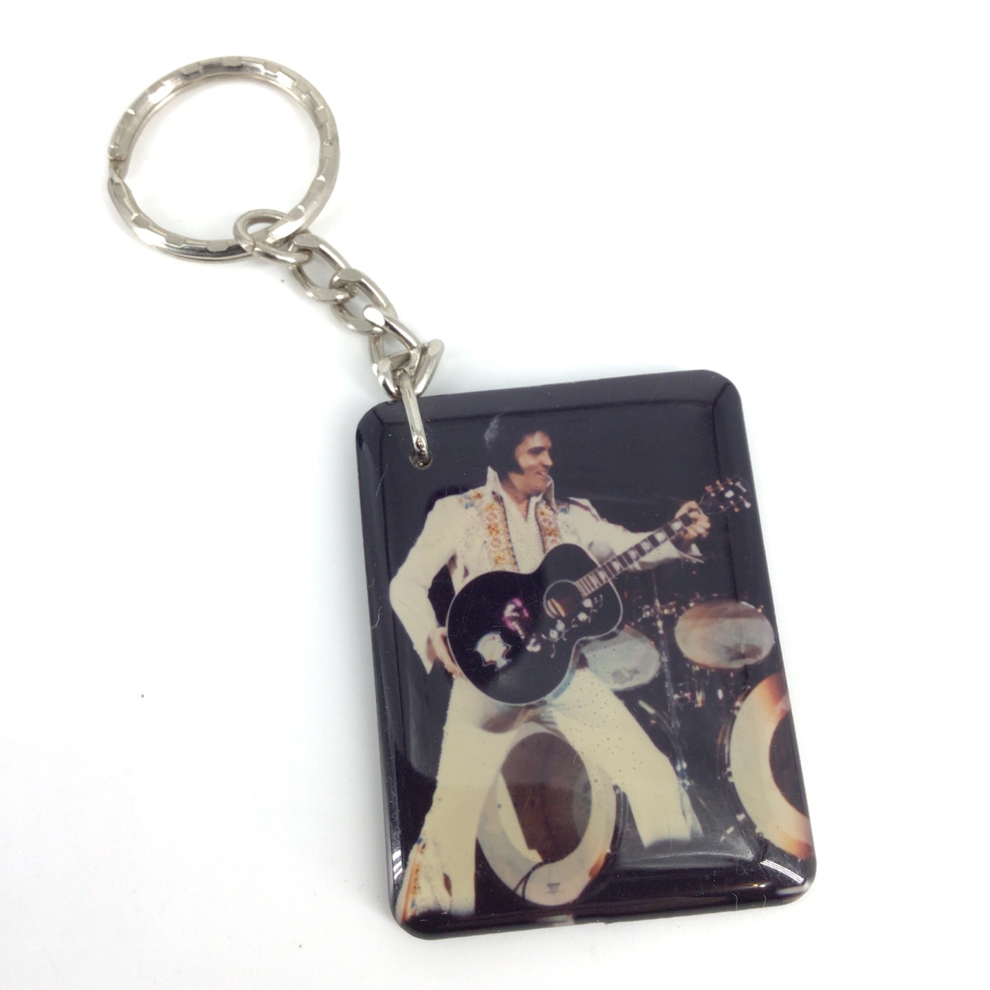 Vintage Elvis Presley 1975 Las Vegas Concert Photo Keychain