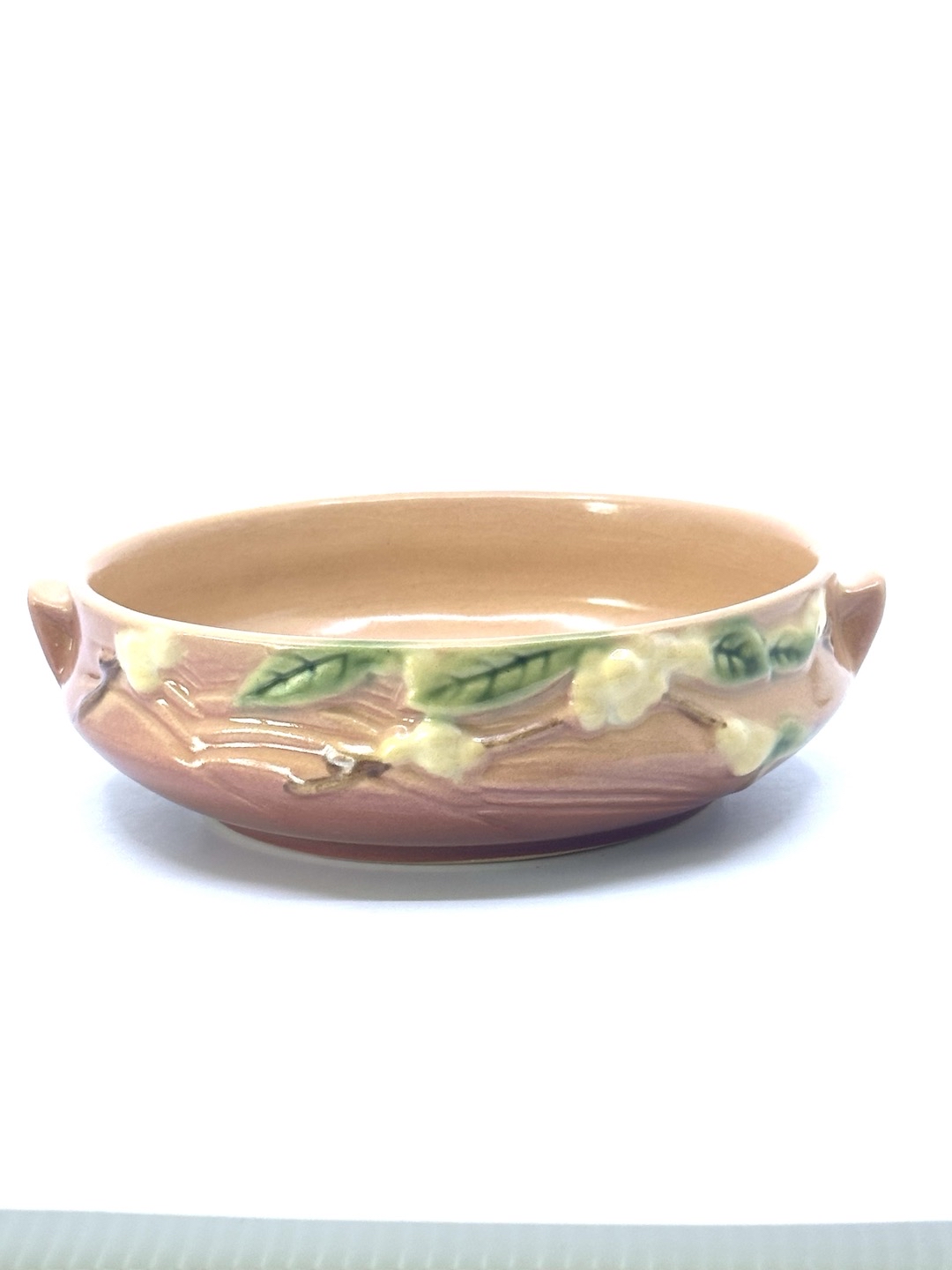Roseville Art Pottery Snowberry Ombre Console Bowl 1947’s