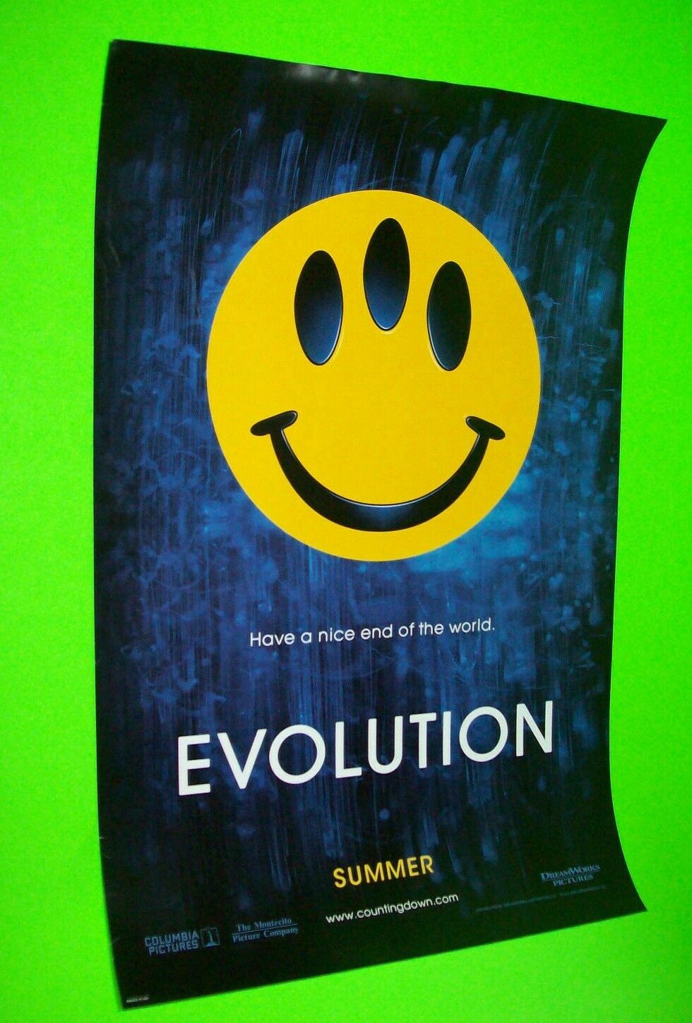 Evolution Movie Poster David Duchovny Original Space Age Comedy Artwork ...