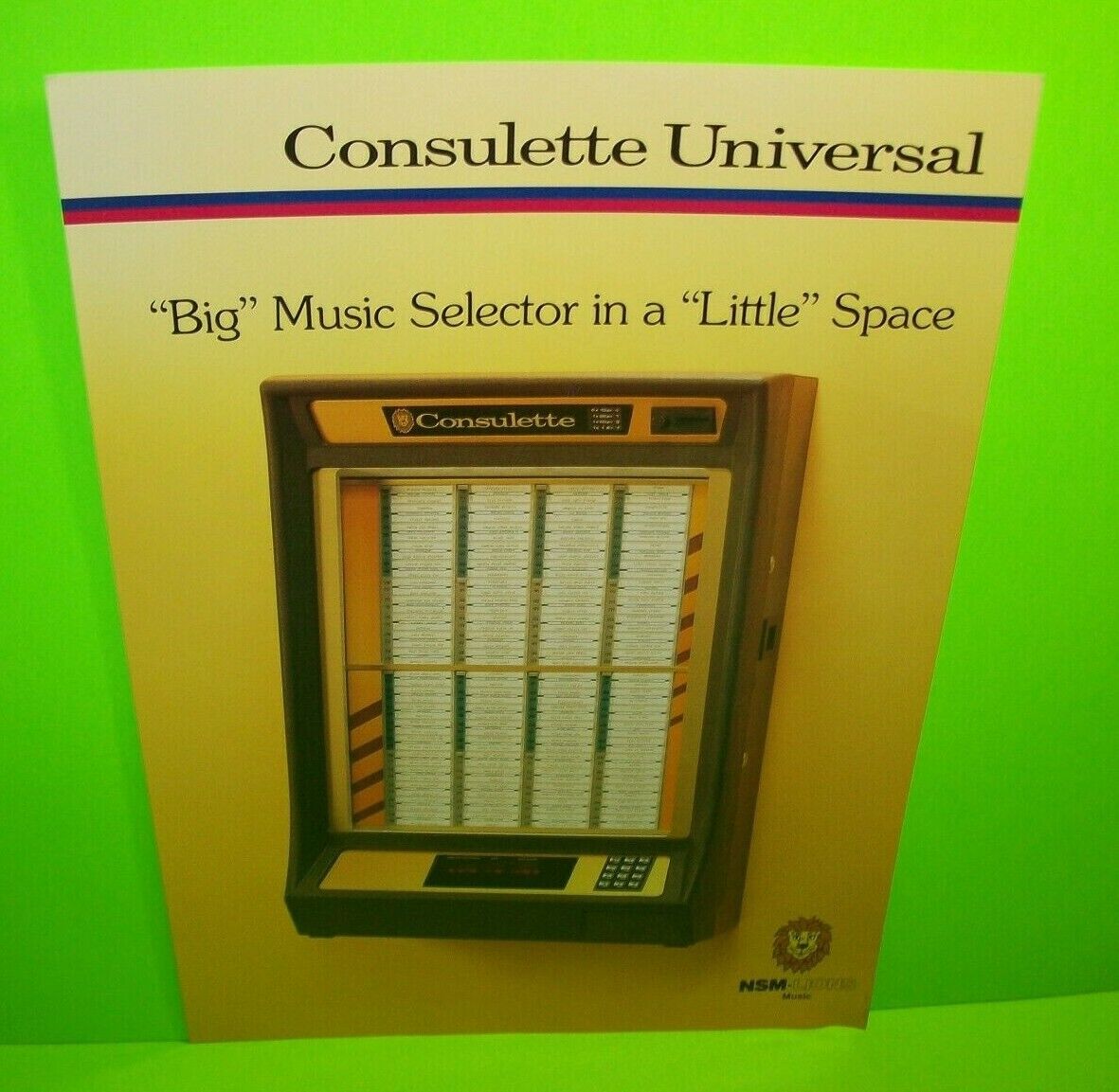 NSM Consulette Universal Original 1987 German Phonograph Jukebox Music ...