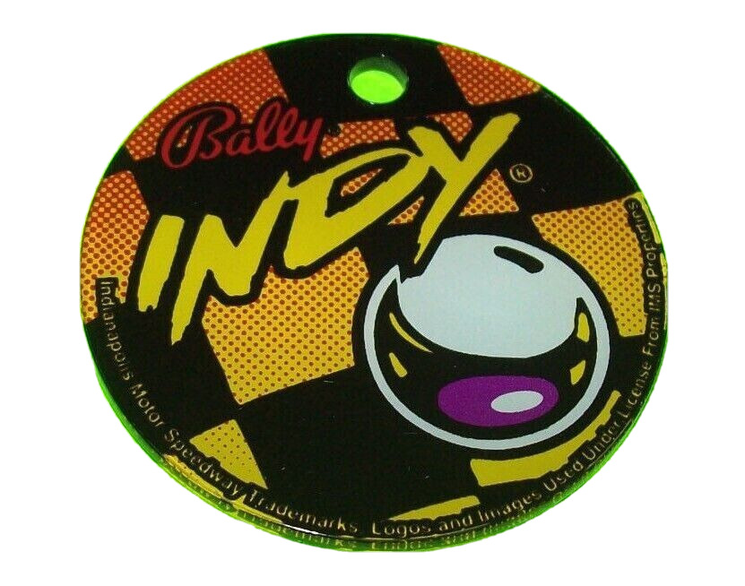 Indianapolis 500 Pinball Machine Plastic Game Keychain Original 1995 Promo