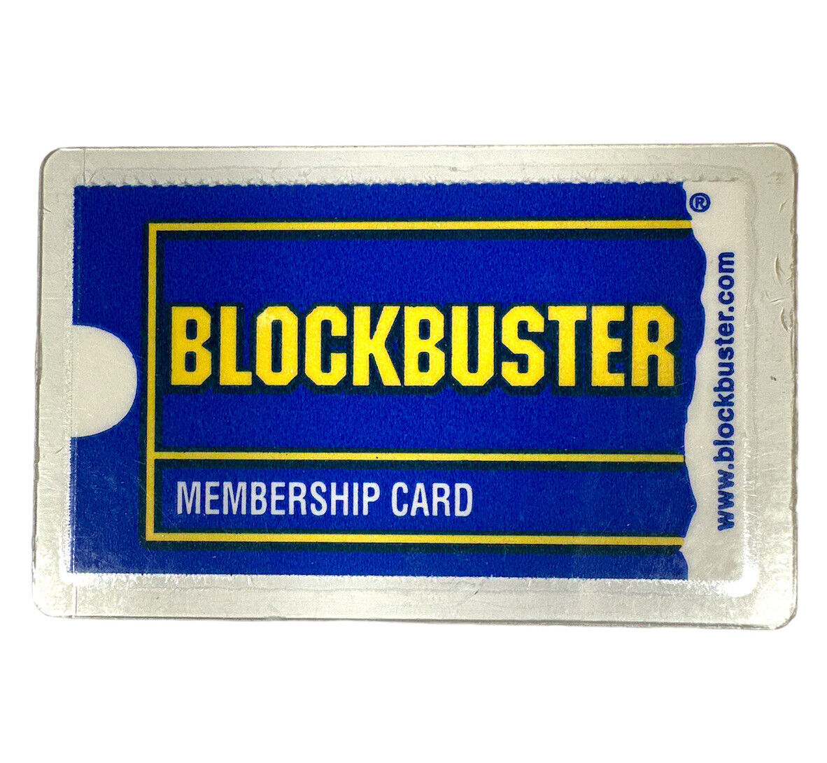 Vtg EXTREMELY RARE BLOCKBUSTER VIDEO LAMINATED MEMBERSHIP CARD 1996 GEORGIA
