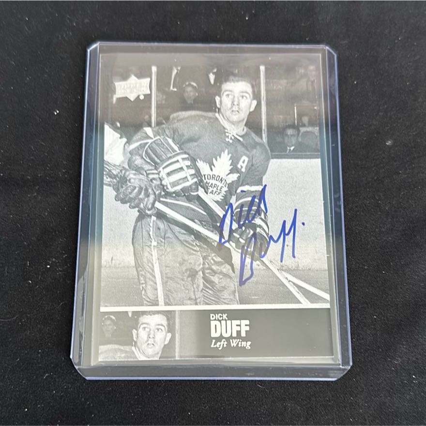 2020-21 UD Signature Edition Dick Duff Auto - Leafs