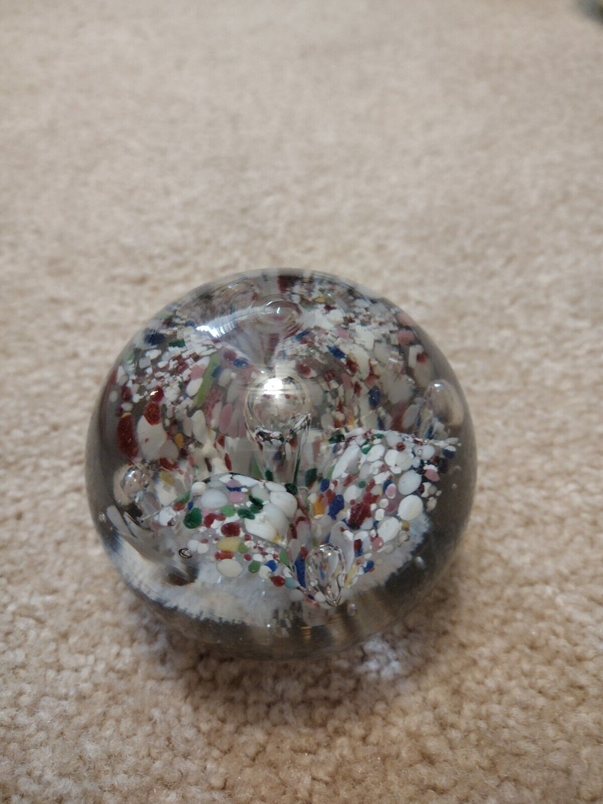 Hand Blown Glass Paperweight