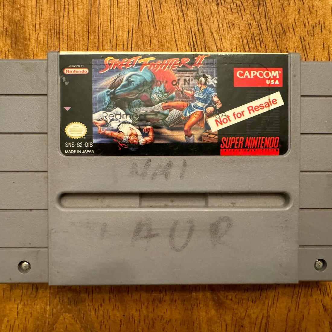 Street Fighter II (Not For Resale) - Super Nintendo SNES NFR