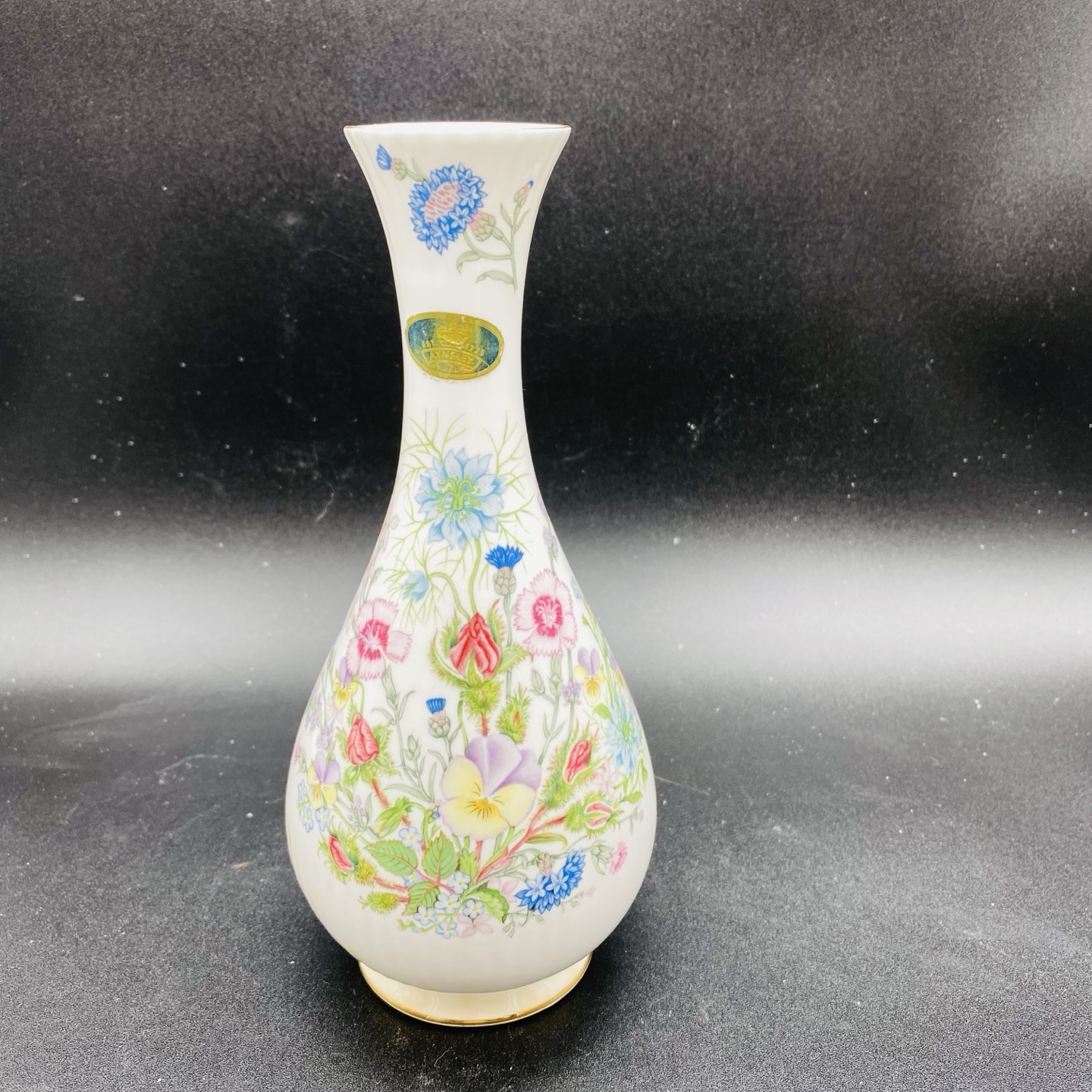Vintage Aynsley Wild Tudor Vase, 7.5 Inches Ceramic Floral England ...