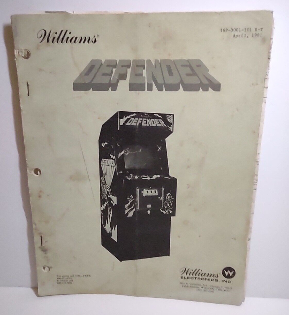 Defender Arcade Game Schematic Wiring Diagrams Manual Original Video ...