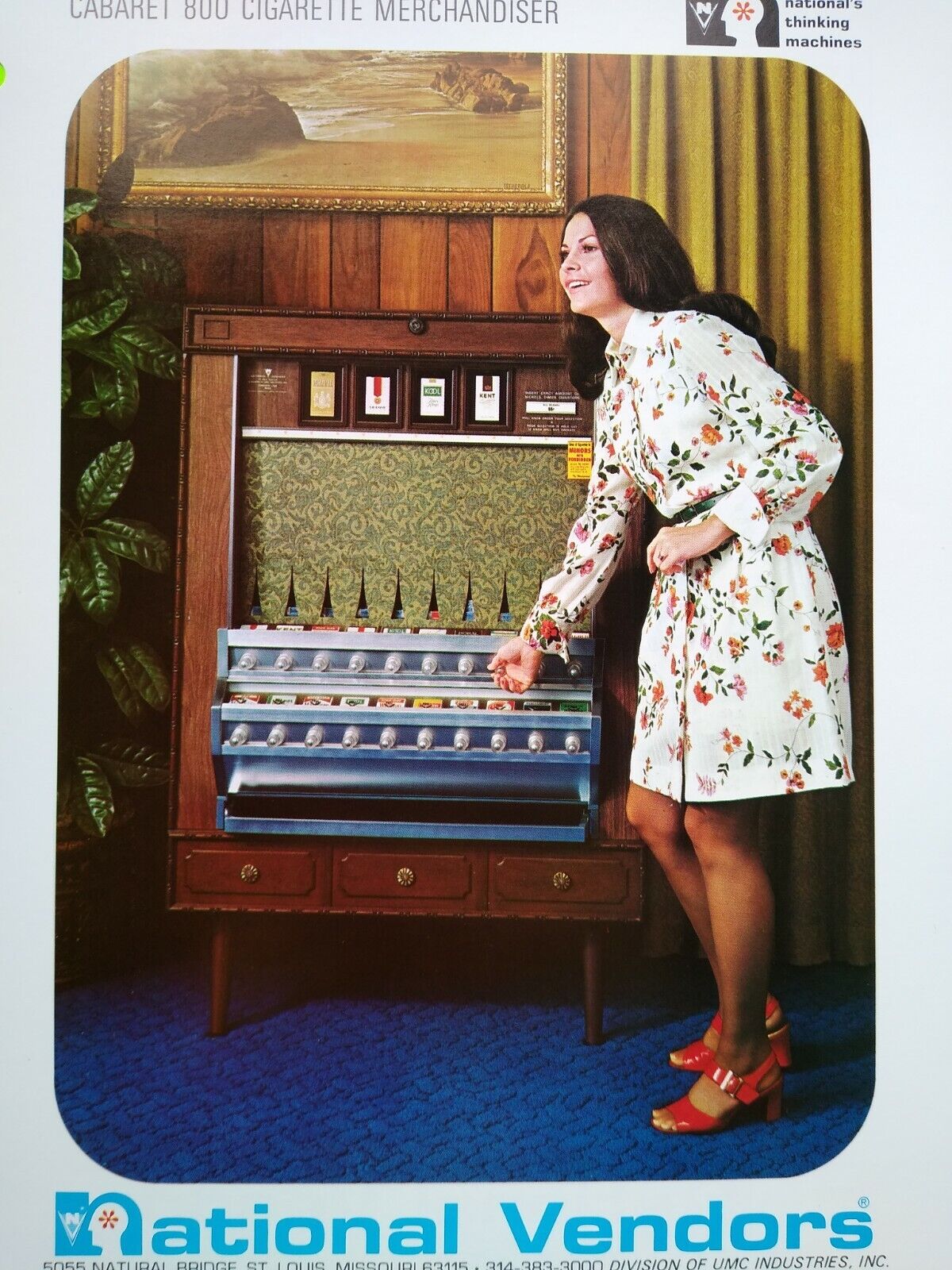 National Vendors Cigarette Merchandiser FLYER Series Cabaret 800 ...