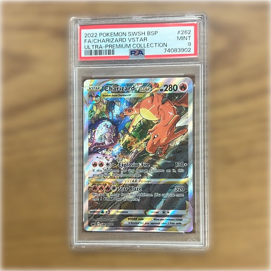 2022 Pokémon SWSH BSP FA CHARIZARD VSTAR PSA 9