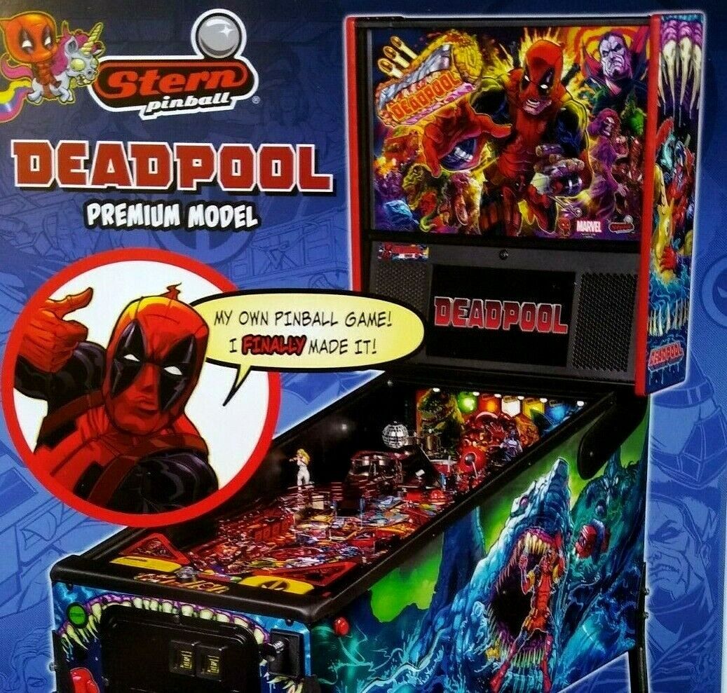 Deadpool Pinball Flyer Marvel Comics Premium Edition Promo Art Print ...