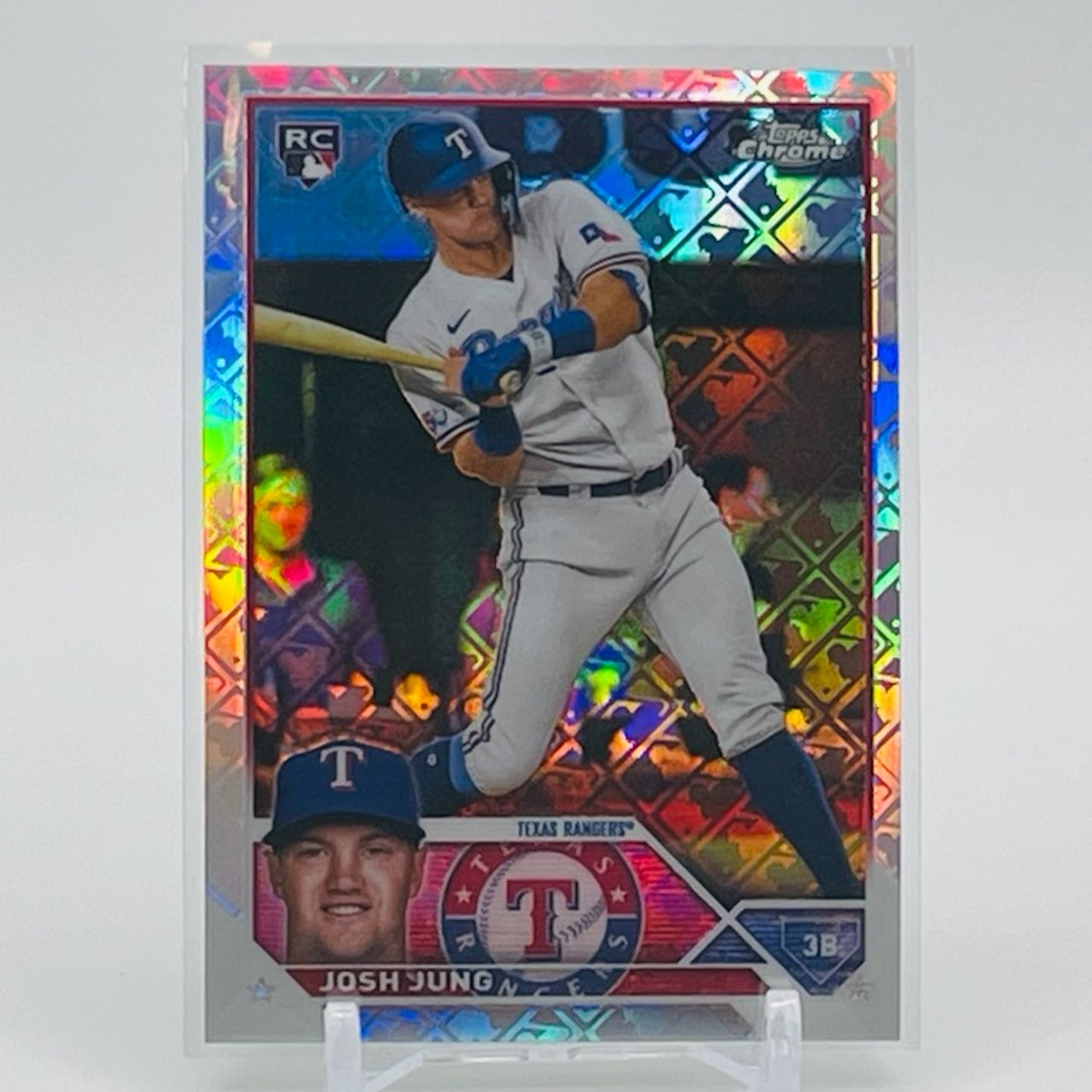Josh Jung 2023 Topps Chrome Logofractor RC - Texas Rangers