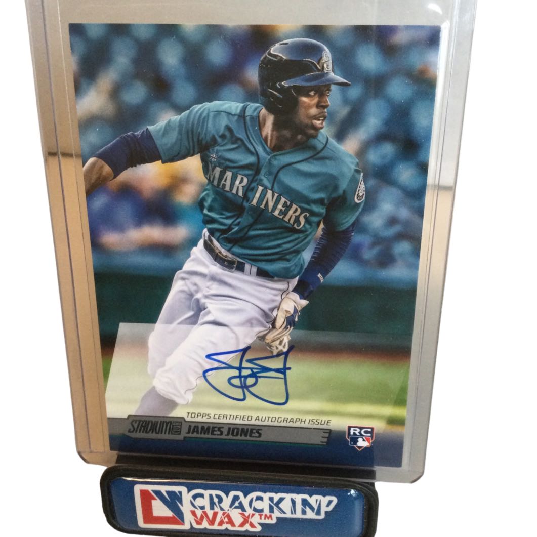 James Jones RC 2014 Topps Stadium Club Auto Seattle Mariners