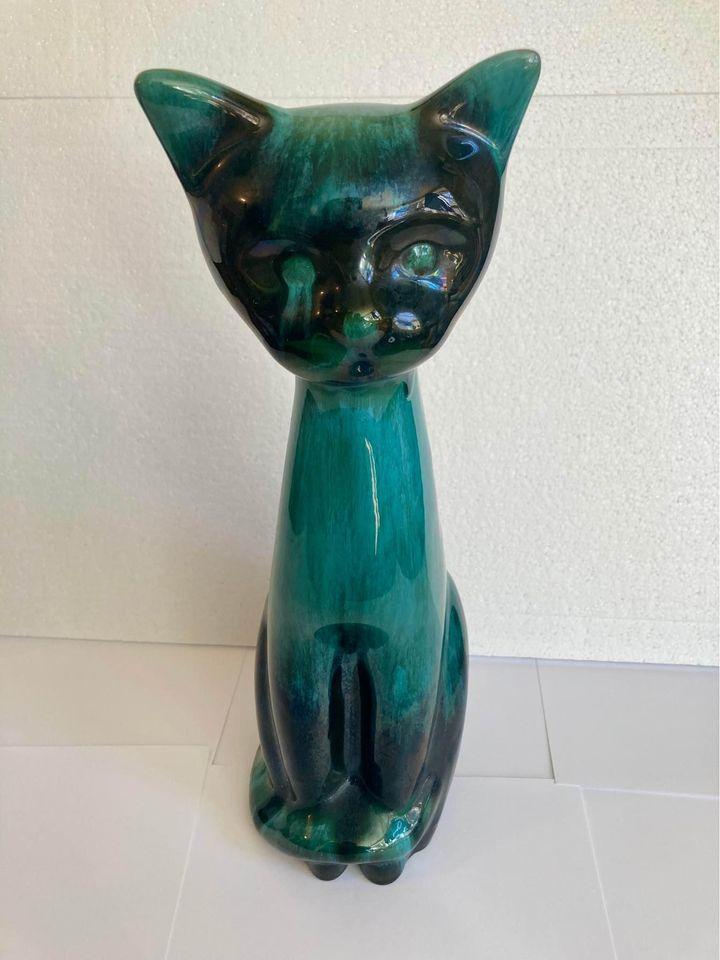 Blue Mountain Pottery Cat Figurine Large 14"