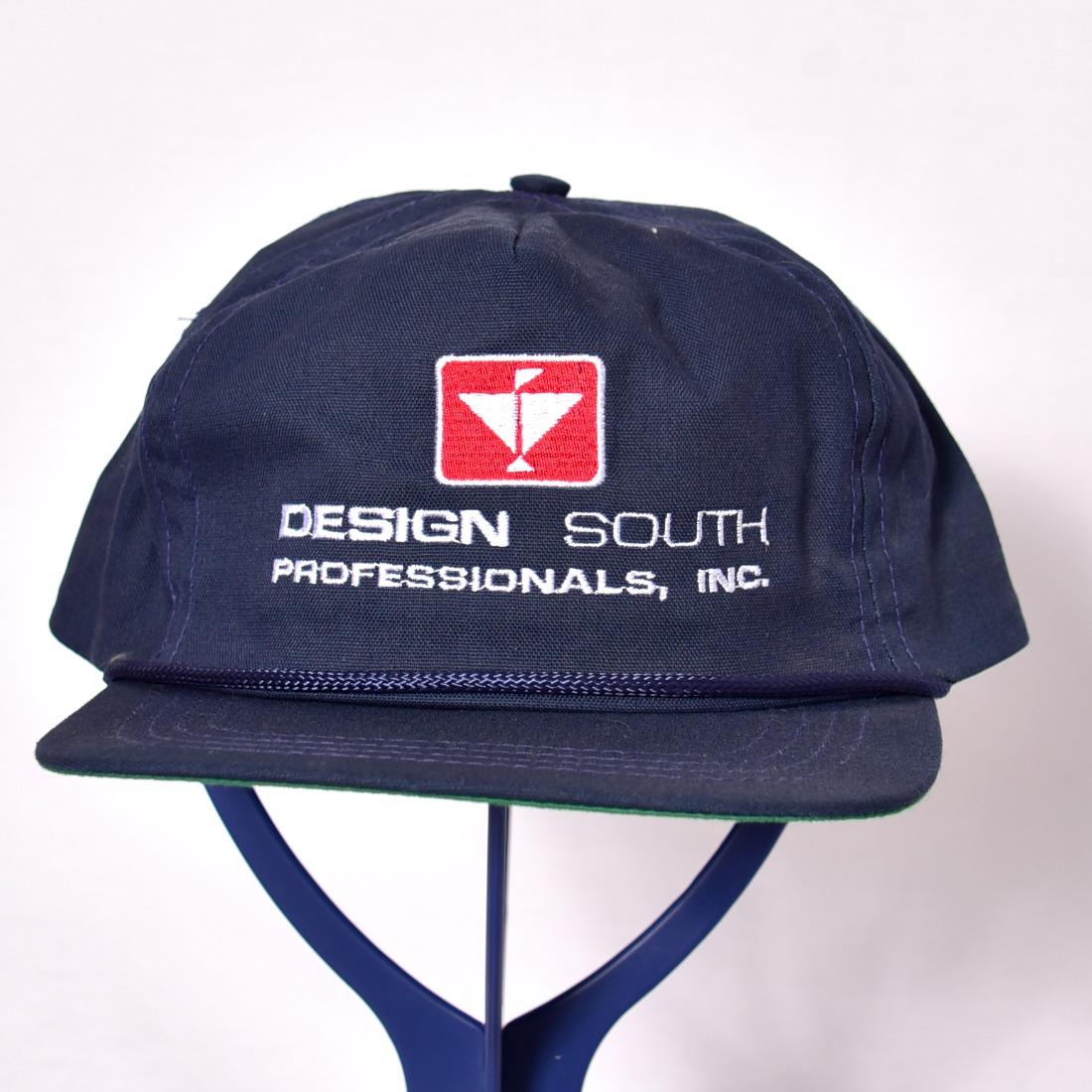 Design South Professionals Baseball Cap Strap Back Hat Navy & White ...