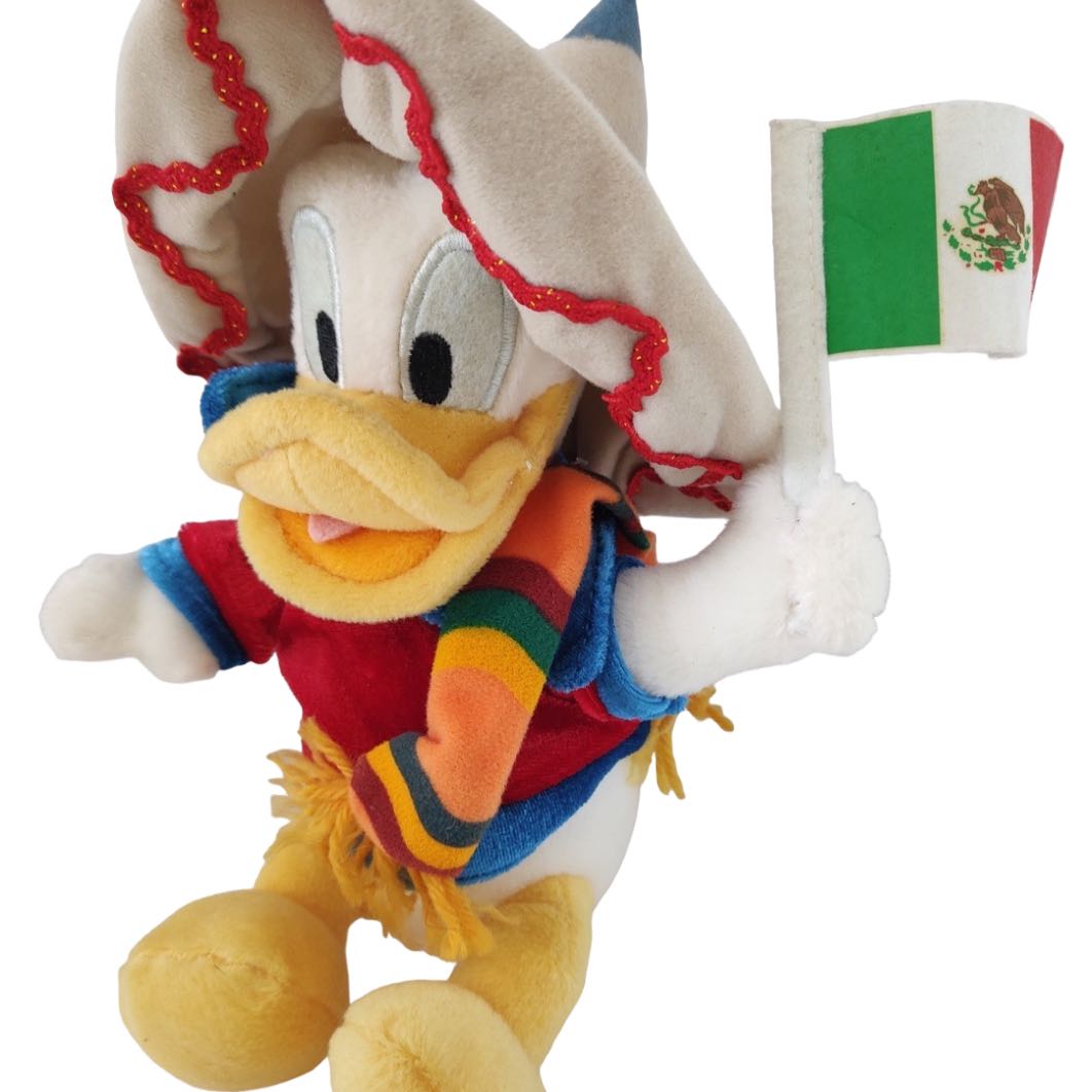 Disney Mexico Donald Duck Amigo Plush Disneyland