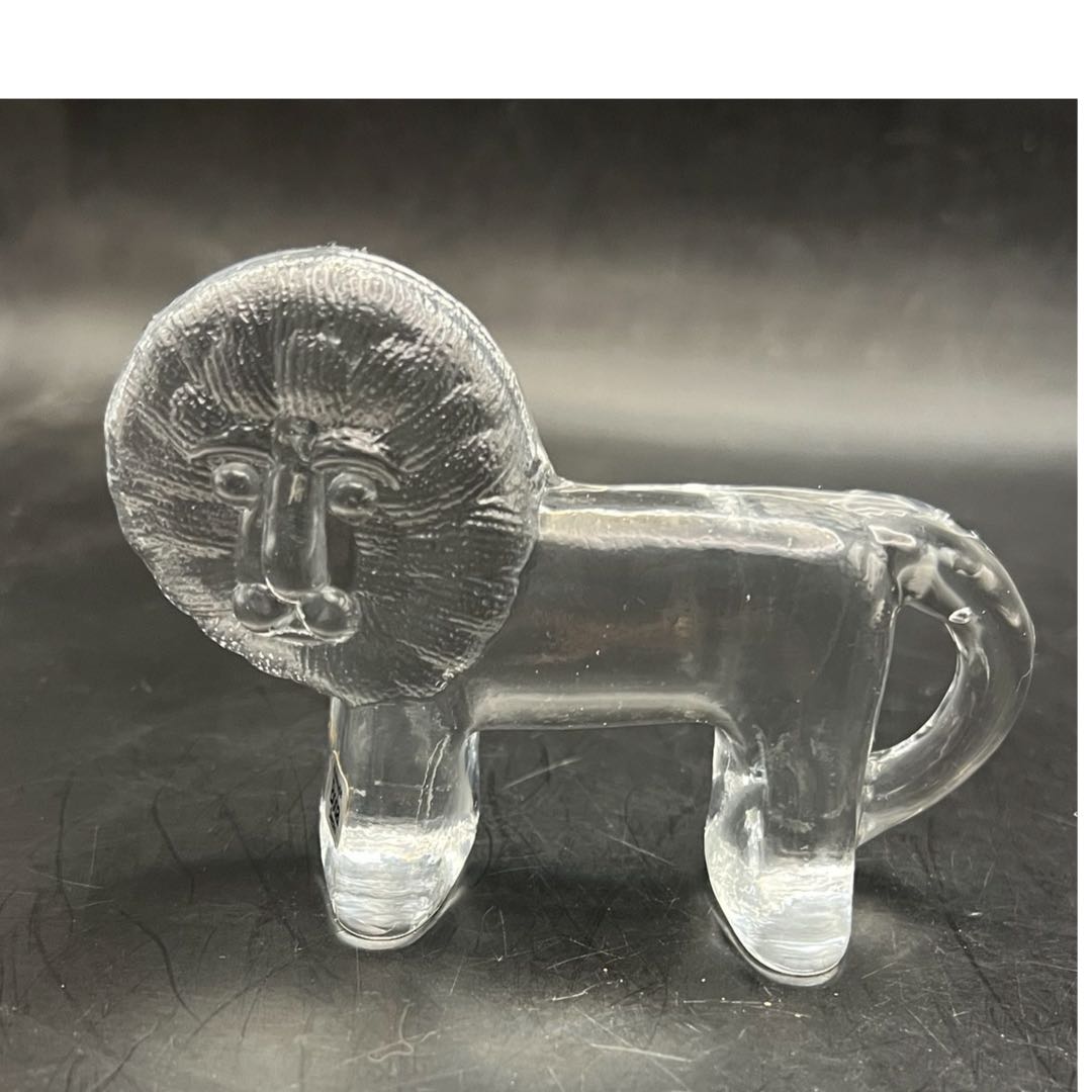 Kosta Boda Glass Lion