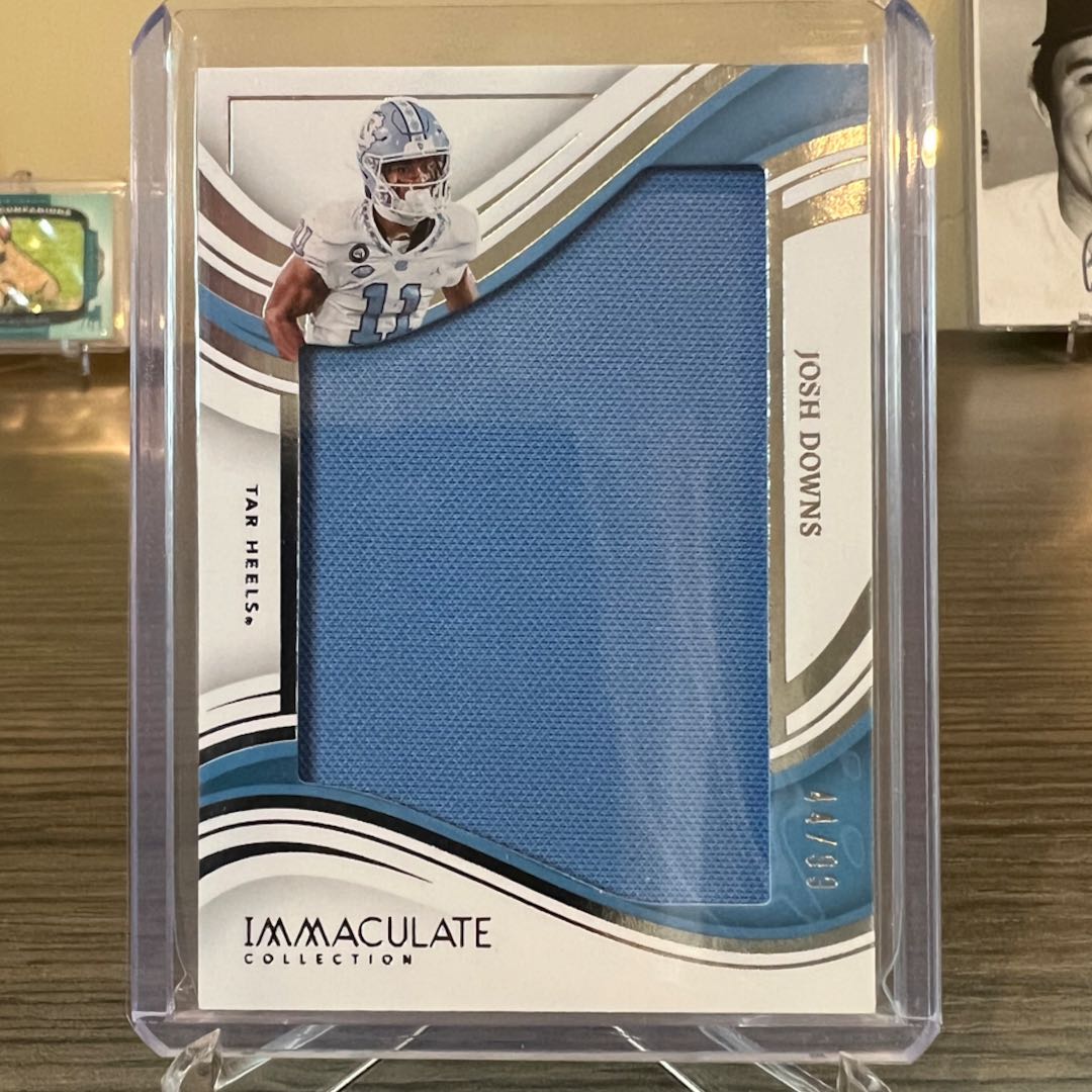 2023 Immaculate Collegiate Josh Downs 44/99 RC Jumbo Jersey ...