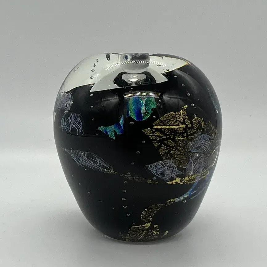 Vintage 1998 Gary Zack Blown Art Glass Perfume Bottle *missing stopper*