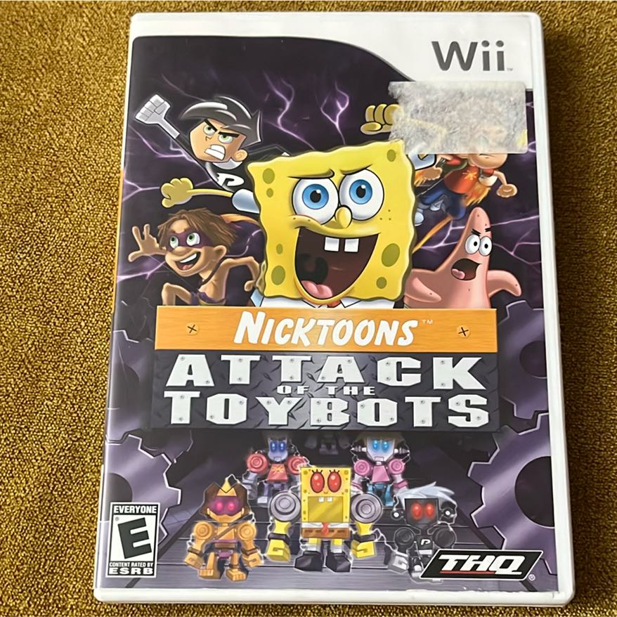 Nicktoons: Attack of the Toybots (Nintendo Wii, 2007) Complete With Manual
