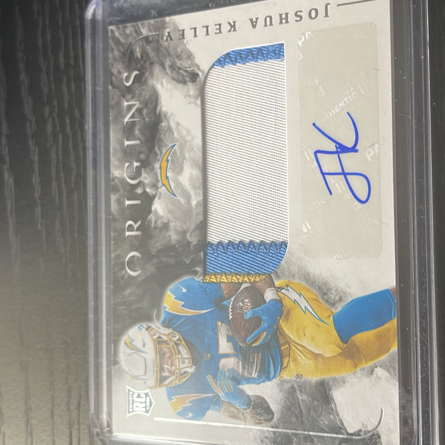 2020 Origins Joshua Kelley Rookie RC Jersey Auto Autograph #137 ...