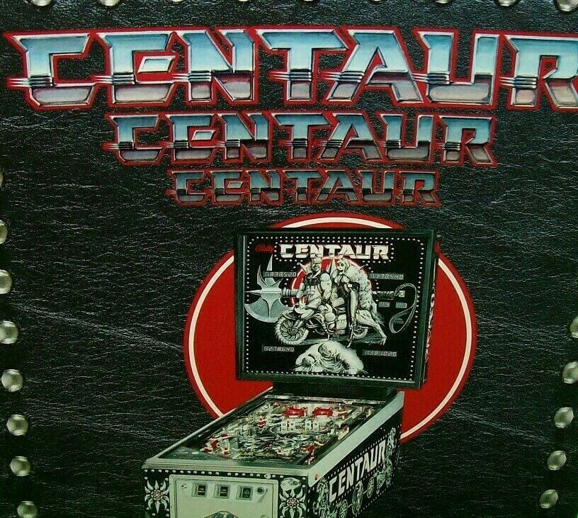 Centaur Pinball Flyer 1981 Original NOS Game Art Foldout Sci-Fi Promo ...