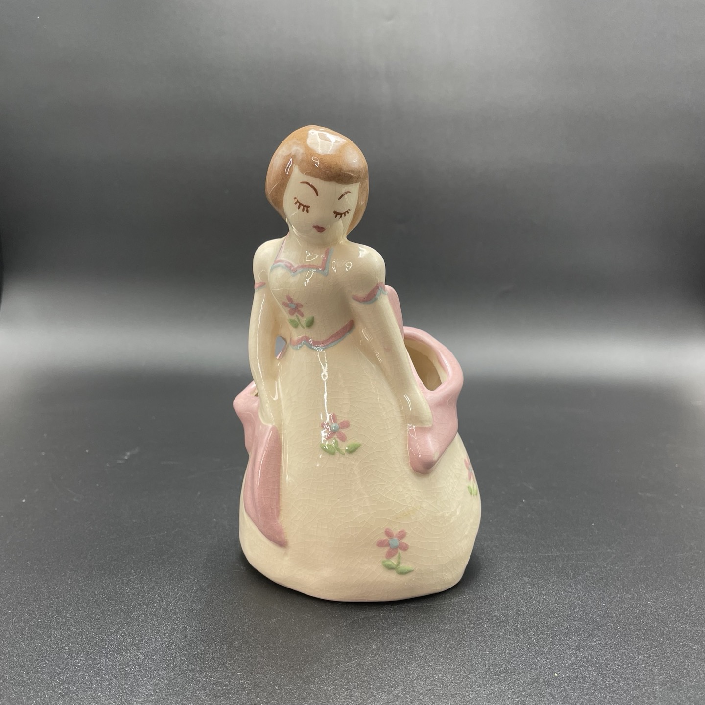 California Figurine Co. Weil Ware Max Weil Ceramic Lady Planter Vase