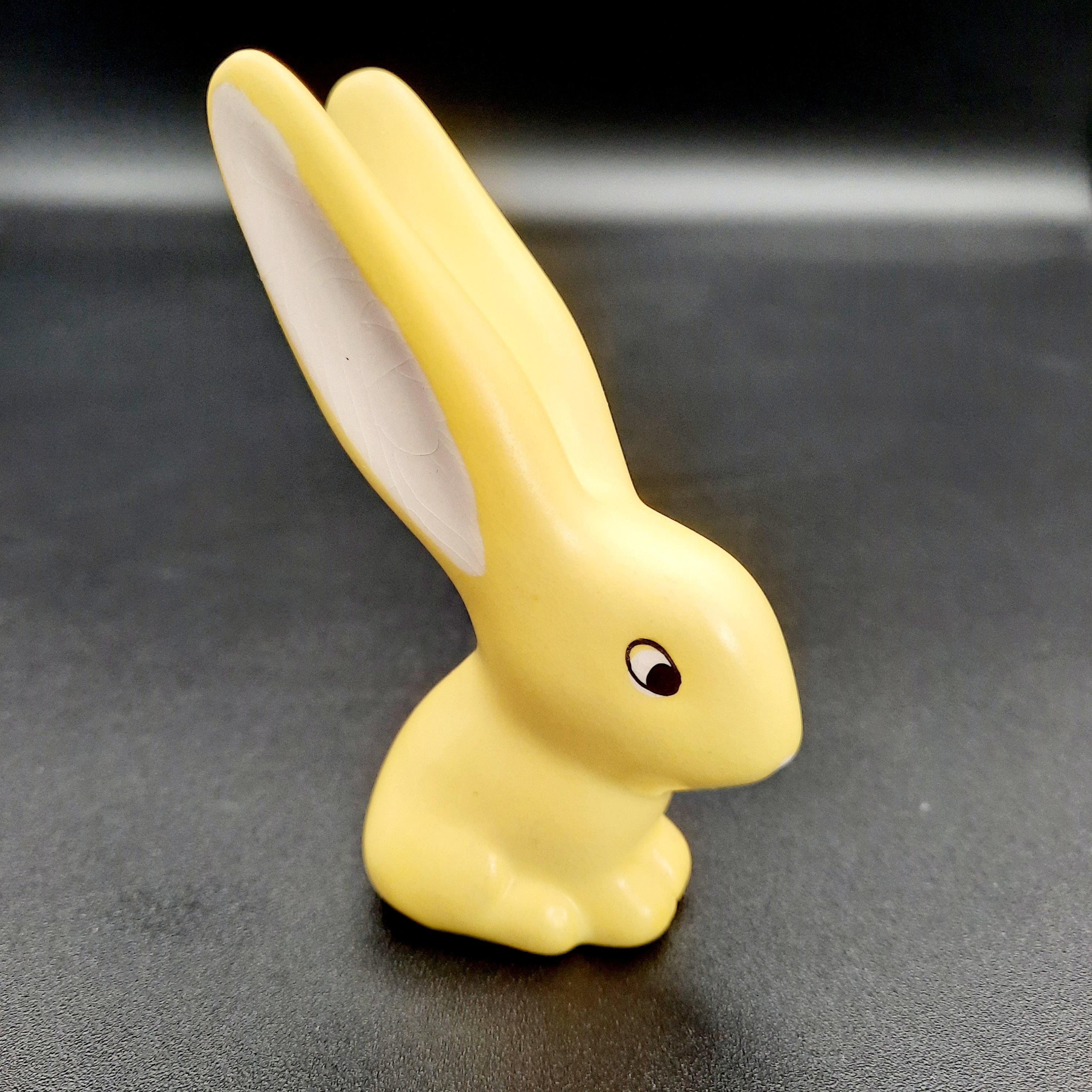 Goebel Yellow Bunny Rabbit Figurine Tall Huge Ears
