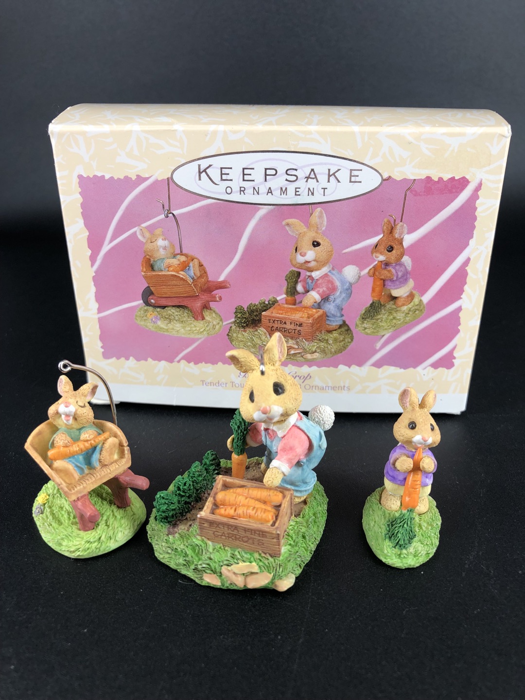 Hallmark Keepsake 1997 Bumper Crop Bunny Rabbit Easter Spring Ornament ...