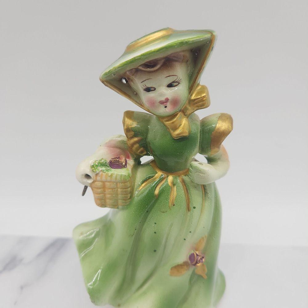 Green Lady Ceramic Figurine