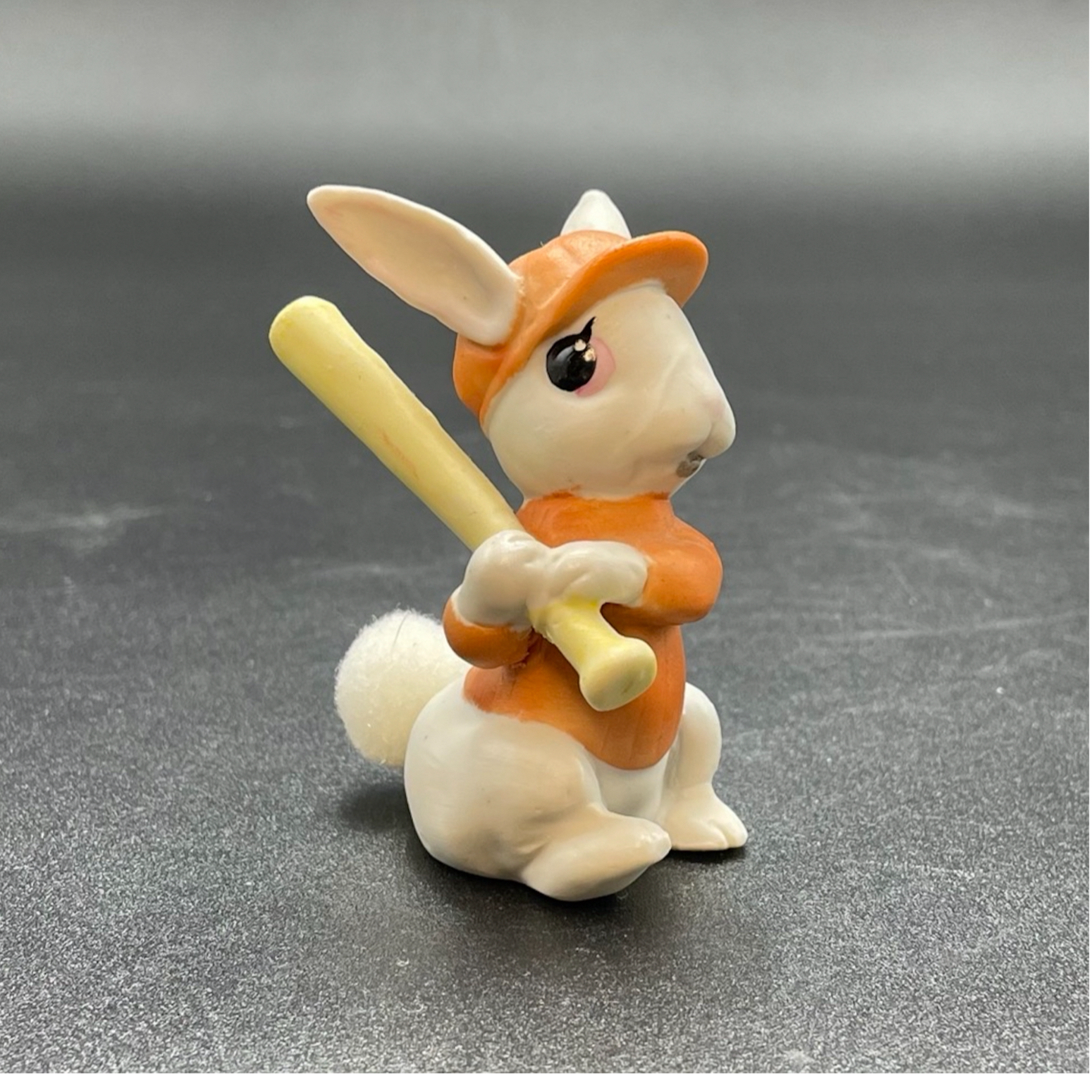 Porcelain Anthropomorphic Bunny Rabbit Baseball Easter Spring Figurine ...