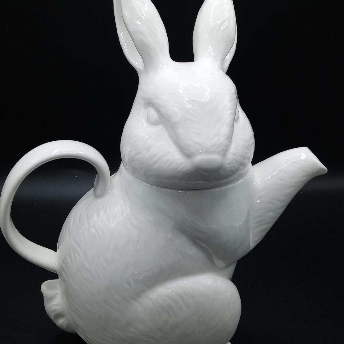 Paperchase Ceramic White Rabbit Teapot