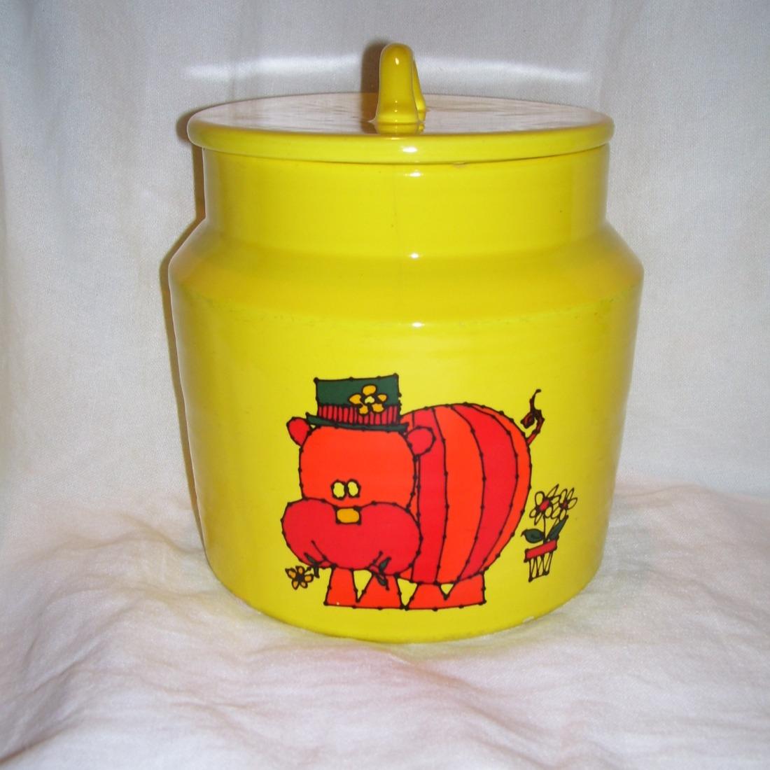 Haeger House Hippo Cookie Jar Mod Cookie Jar