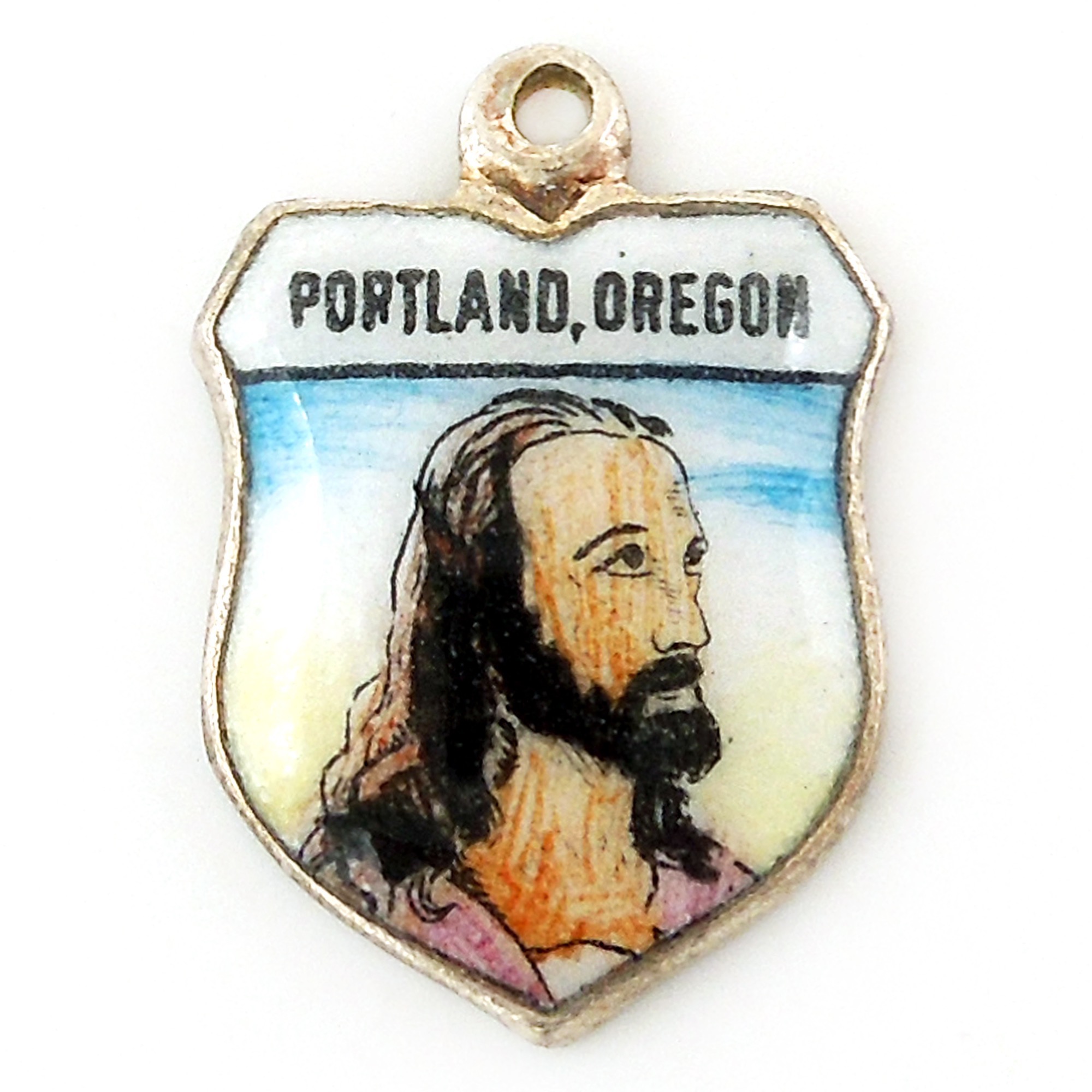 Vintage Enamel Travel Charm - Portland Oregon Jesus Grotto Shrine - 800 ...