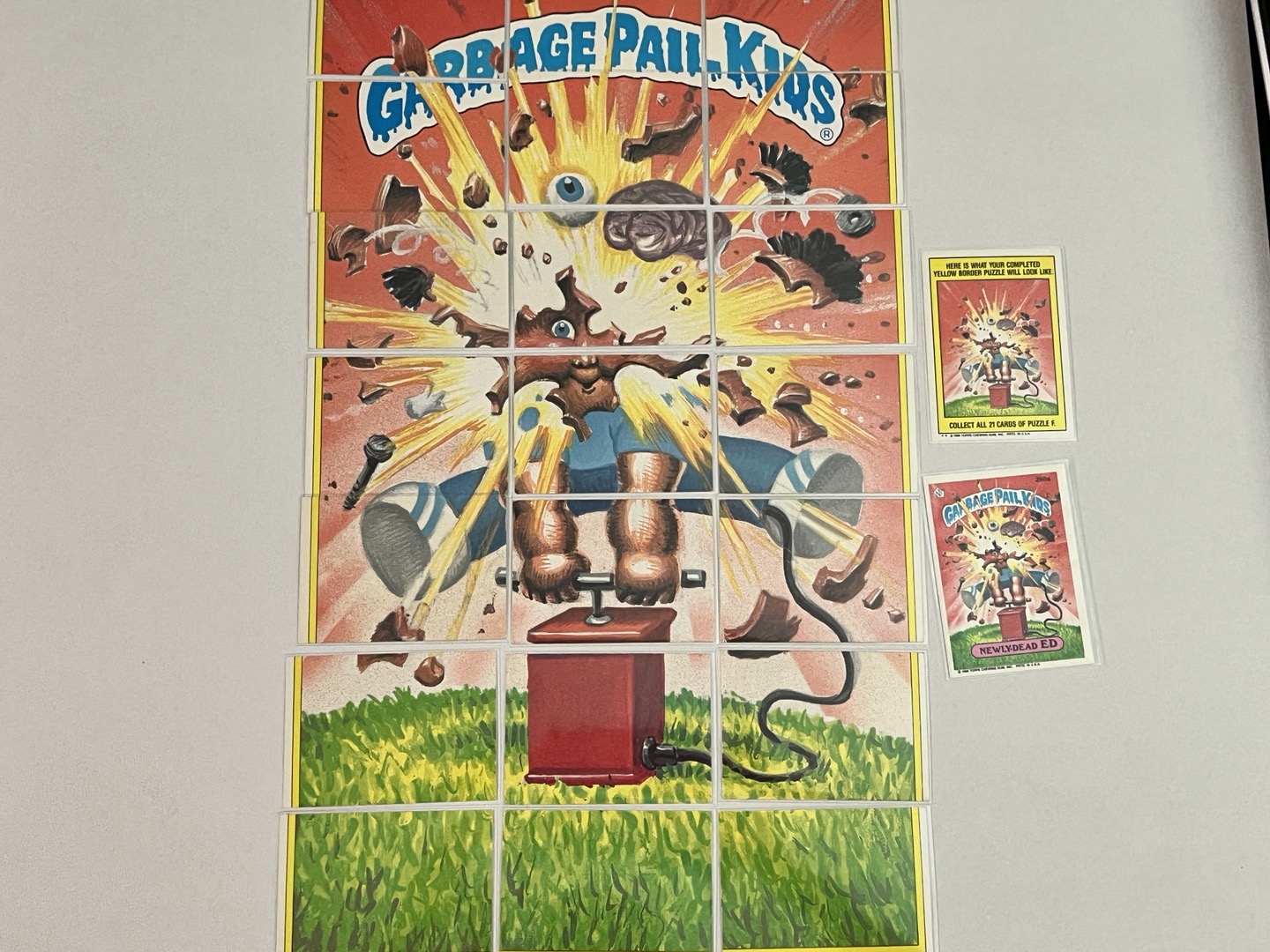 Garbage Pail Kids Series 6 1986 Complete Puzzle Dyna Mike / Newlydead ...