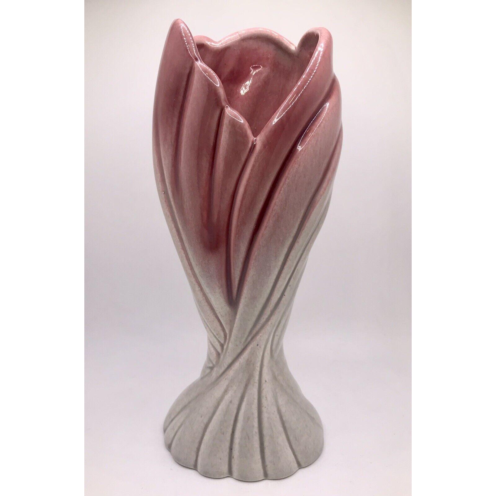 Vintage West Coast Pottery #430 Draped Flower Ceramic Vase Mauve and ...