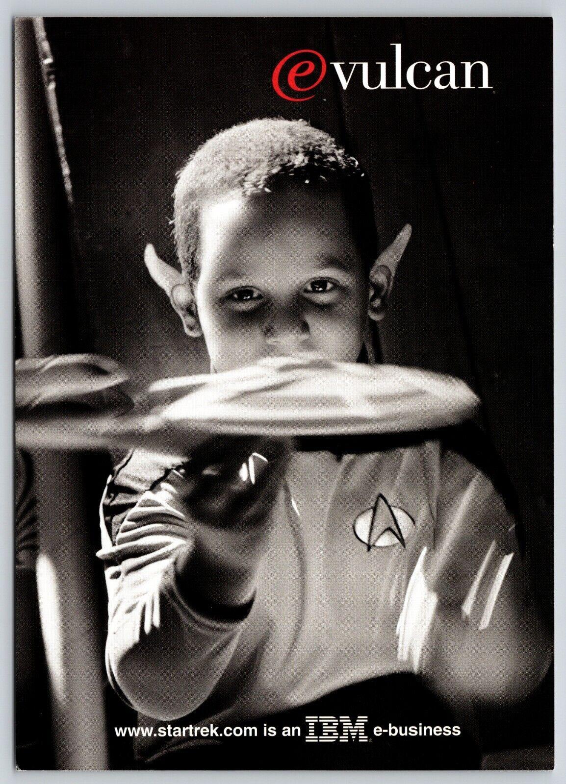 Postcard Vulcan Child Star Trek IBM Technology Advertising Starship Series