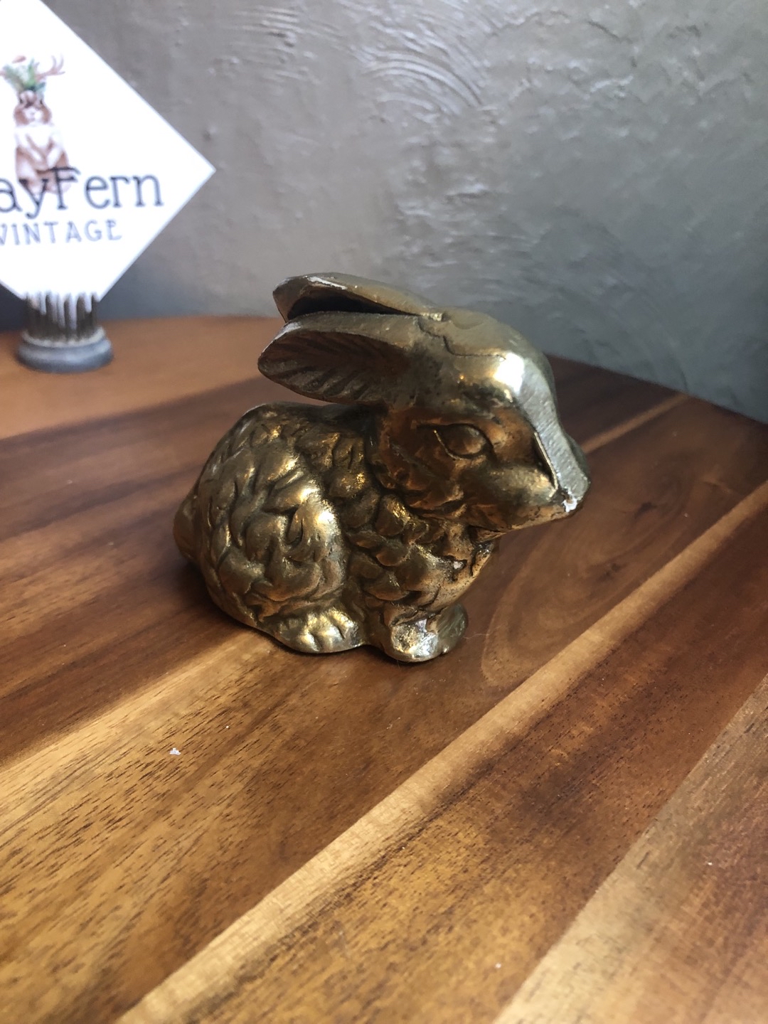 Brass Bunny Figurine