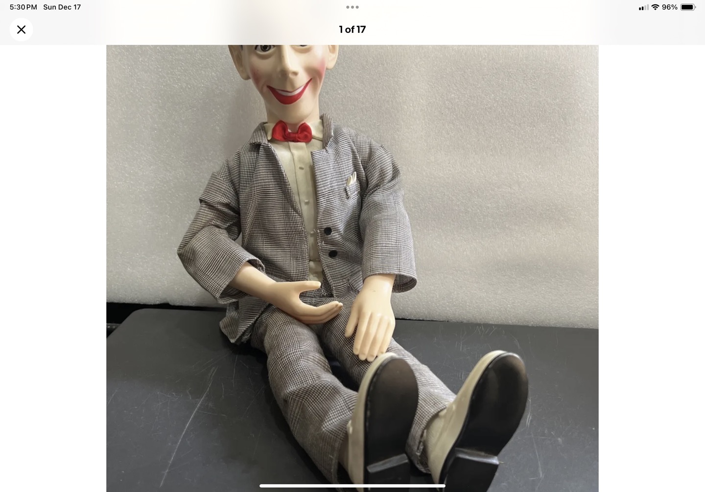 Pee Wee Herman 18” Doll Pull String Talking Doll 1987 Voice Is Fast And ...