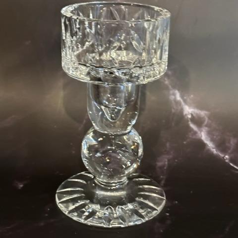 BLOCK CRYSTAL MADE IN POLAND TAPER & VOTIVE CANDLE HOLDER