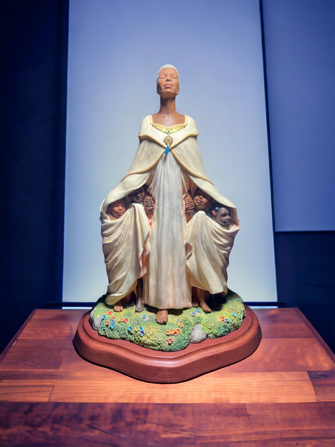 Thomas Blackshear Ebony Visions "The Comforter" Sculpture COA 1997