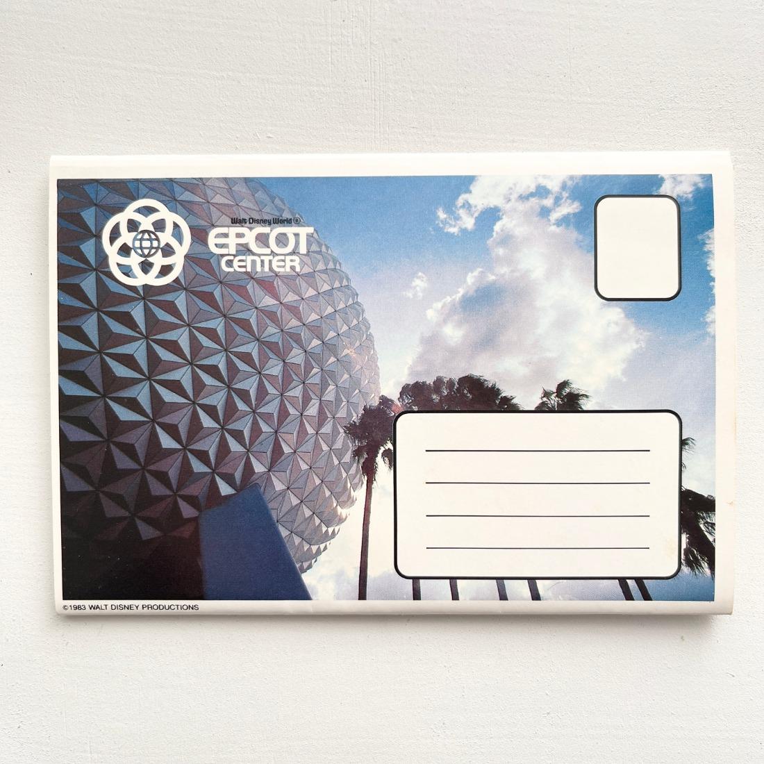 Epcot Center Souvenir Postcard Folder Vintage 1980s Unused Disney World ...