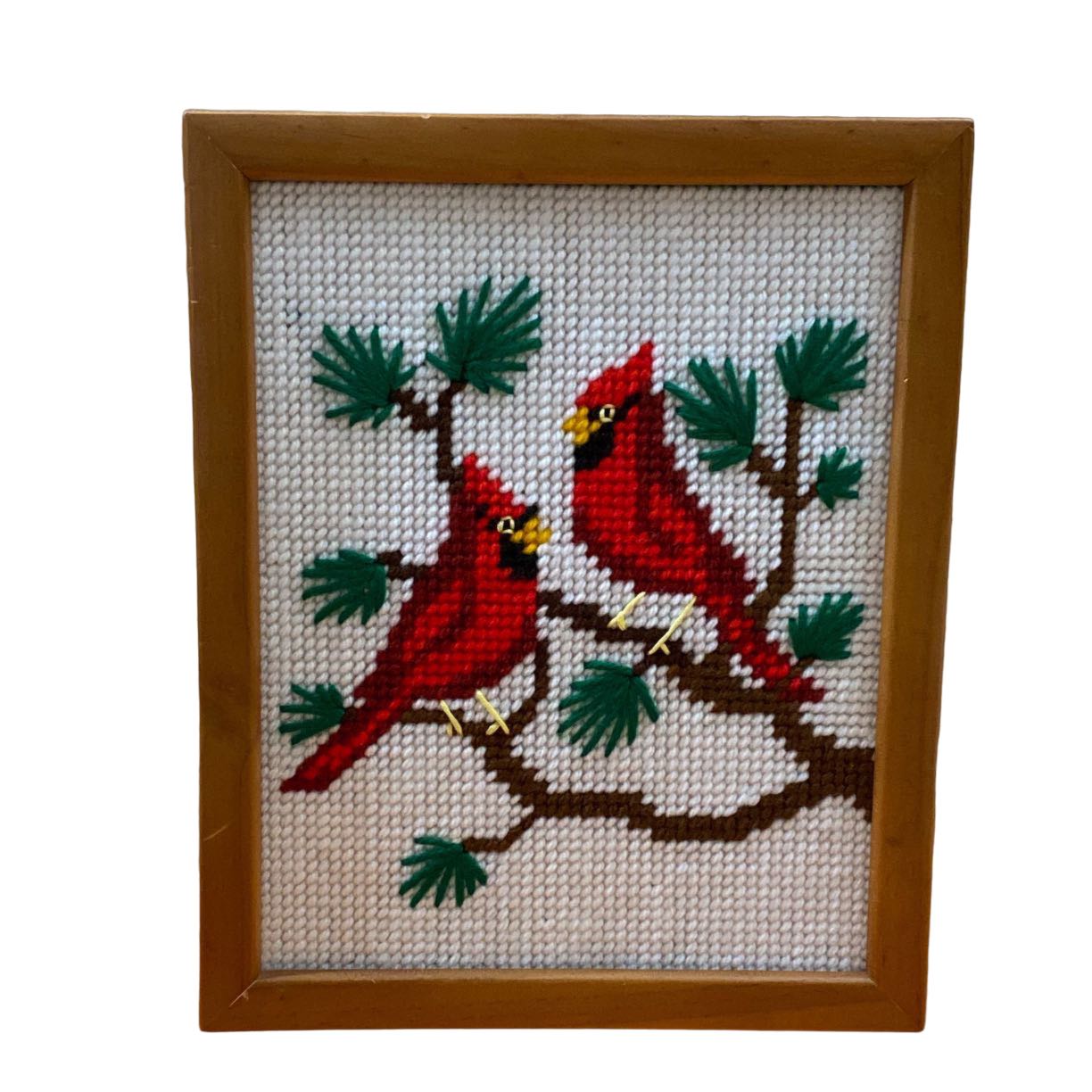 Cardinal Framed Needlework Wall Art
